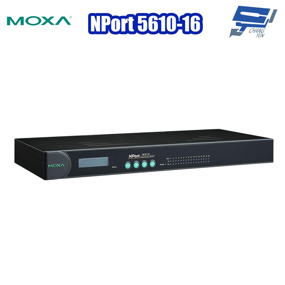 昌運監視器 MOXA NPort 5610-16 16埠RS-232機架式設備伺服器 | 蝦皮購物