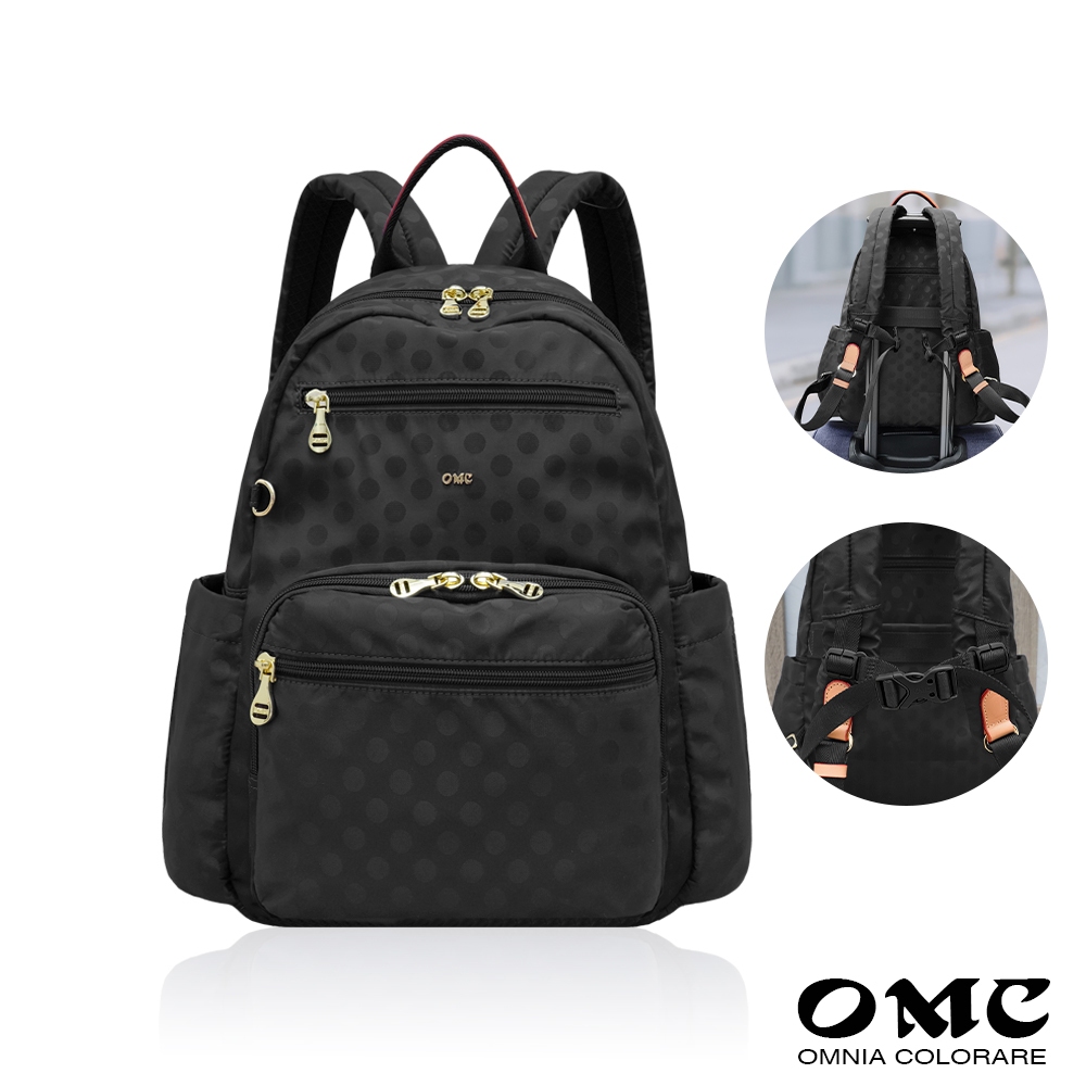 【OMC】(普普黑附胸扣)必buy寬側袋旅行休閒後背包03531P | 蝦皮購物