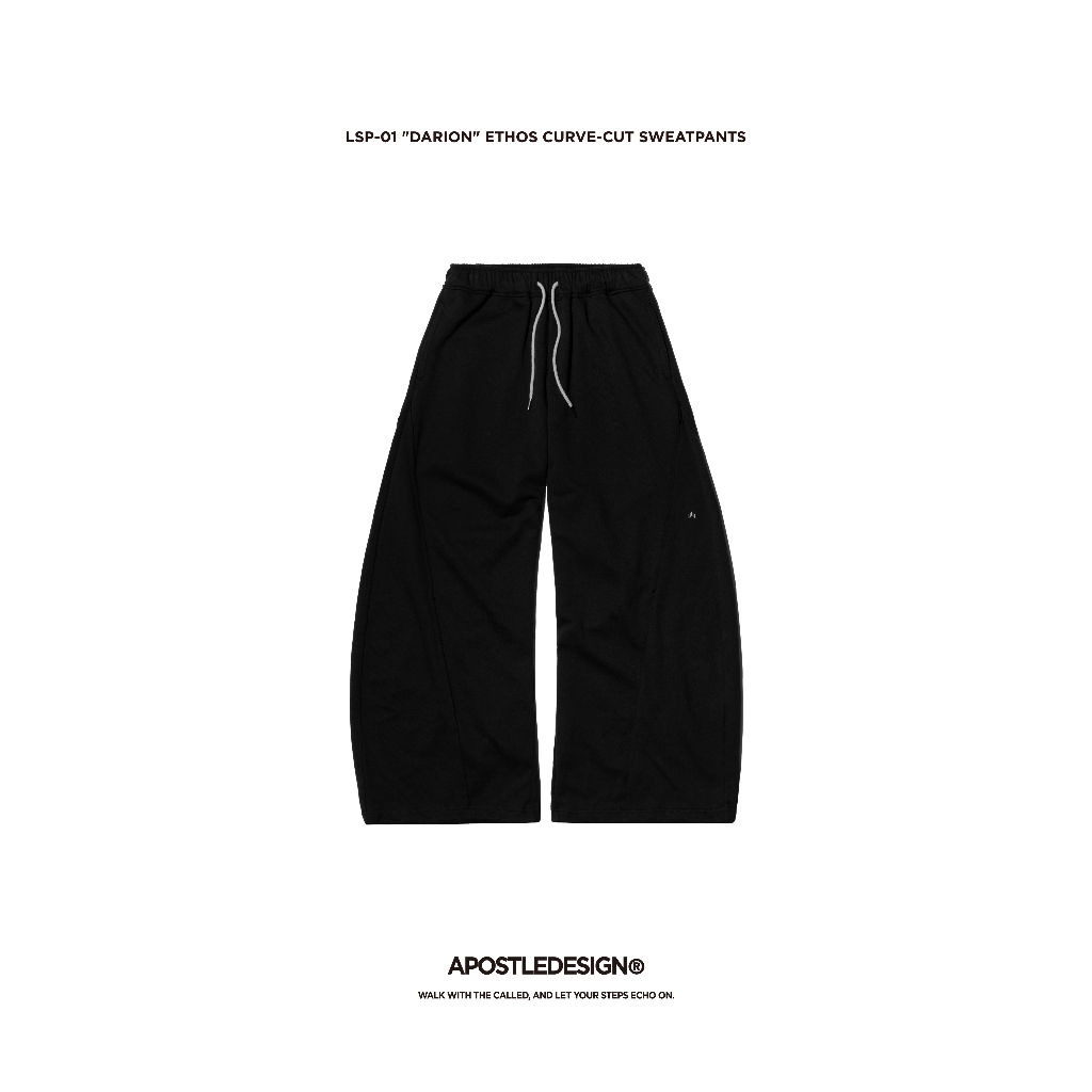 APOSTLE "DARION" Ethos Curve-Cut Sweatpants | BLACK | 蝦皮購物