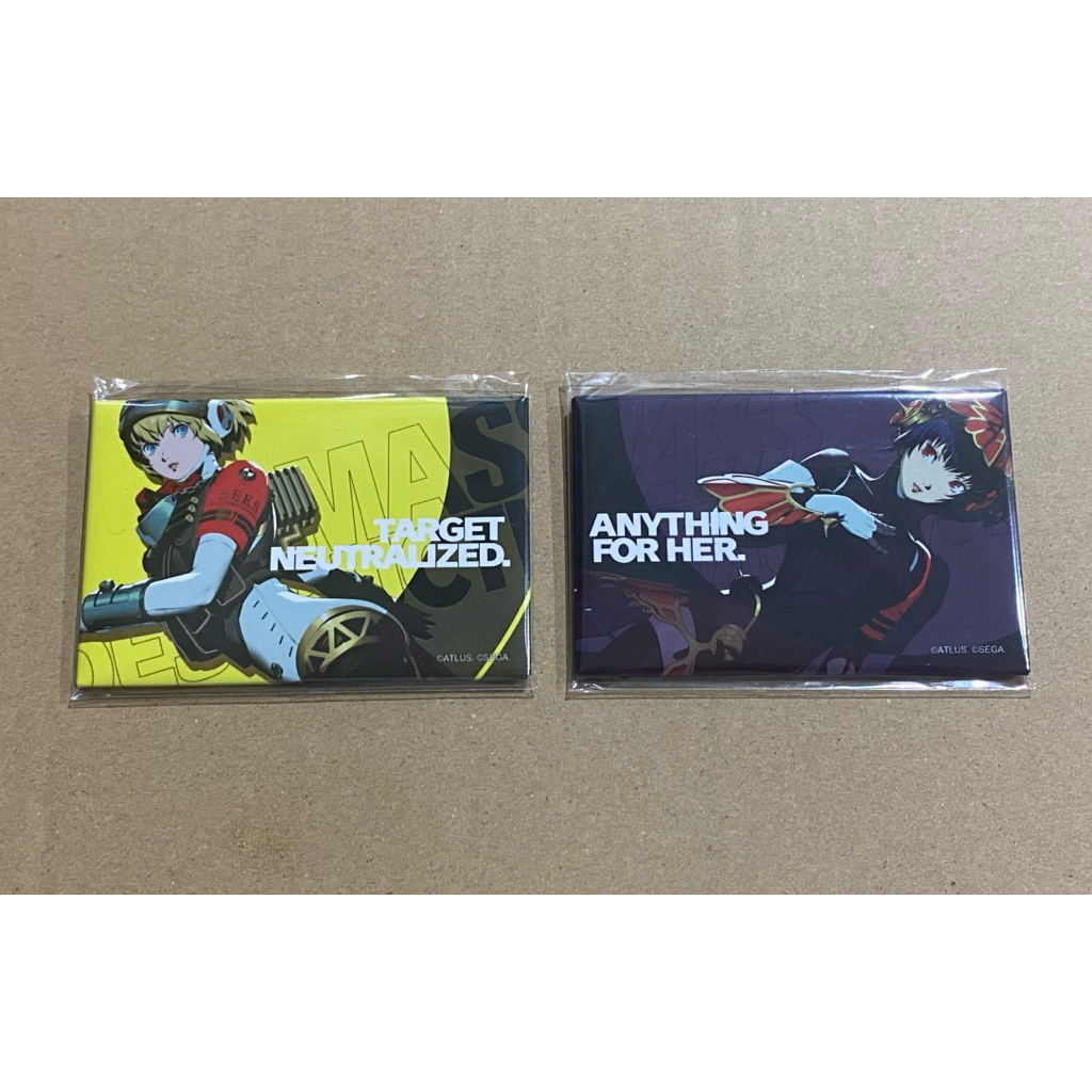 女神異聞錄 P3F P3R P3 徽章 方徽 總攻擊 艾癸斯 梅蒂斯 Aegis 二手 PERSONA ATLUS | 蝦皮購物