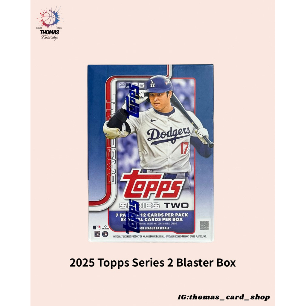 Thomas 】2025 Topps Series 2 Blaster Box 球員卡盒 | 蝦皮購物