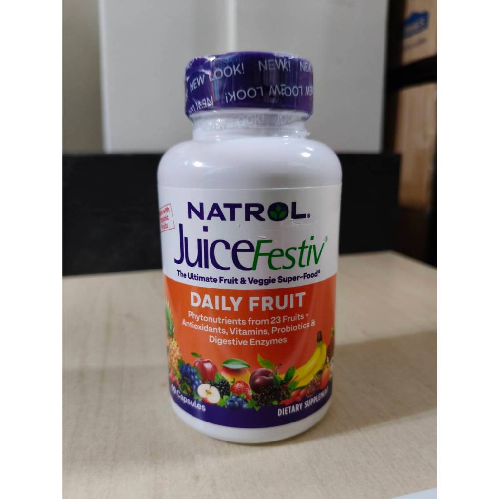Natrol FruitFestiv 有機水果Juice 膠囊，效期2026/01 | 蝦皮購物