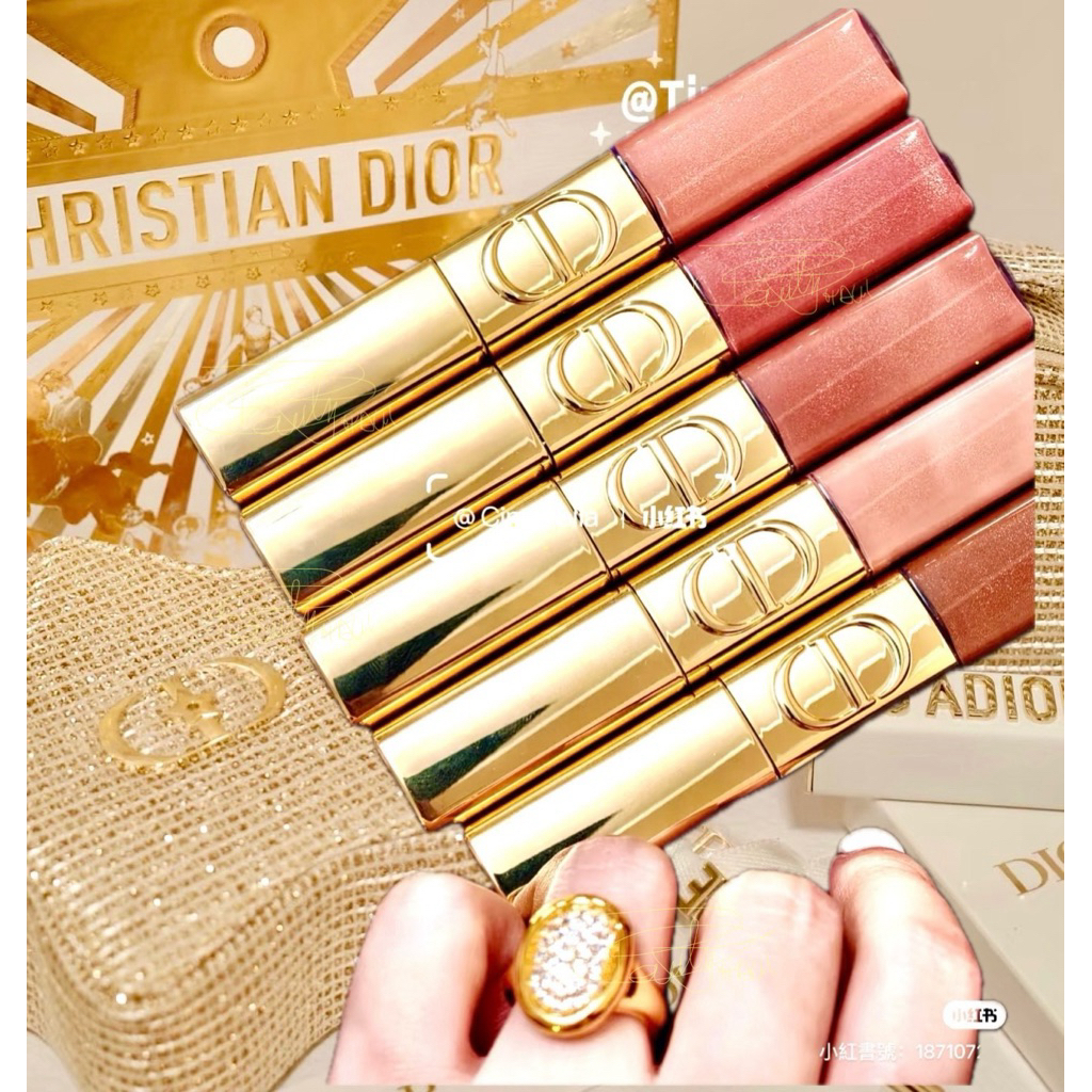 100 220 420 520 719現貨🔴Dior 迪奧金緻雙頭唇釉 聖誕限定 720 881 999 | 蝦皮購物