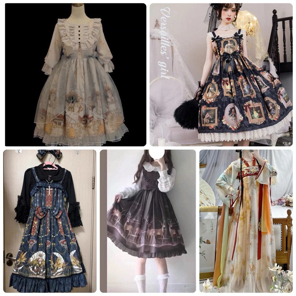 Lolita 蘿莉塔 lo裙 出清/JSK/OP 天使街道 凡爾賽少女 月之祭台 楓鹿 漢服月枝桂香 | 蝦皮購物