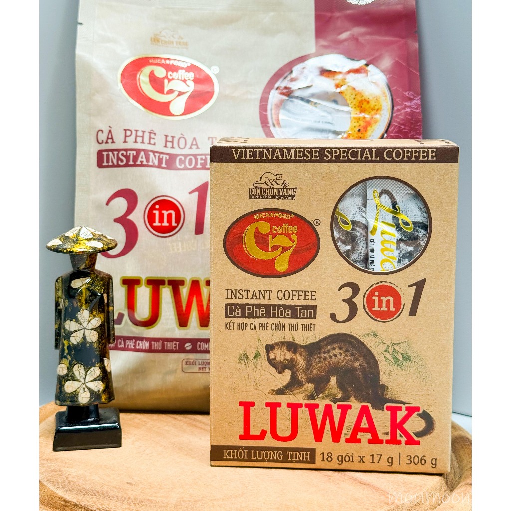 ⭐原廠現貨 越南 C7 麝香貓 咖啡 三合一(盒裝18入/ 袋裝30入)⭐ Luwak Coffee cà phê⭐ | 蝦皮購物
