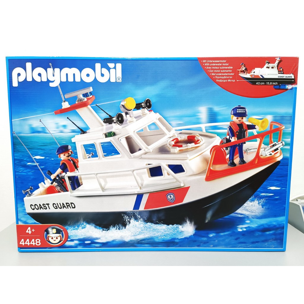 Playmobil 2008年 摩比 4448 海岸巡防隊 船艇 Coast Guard G3 原價2450 | 蝦皮購物