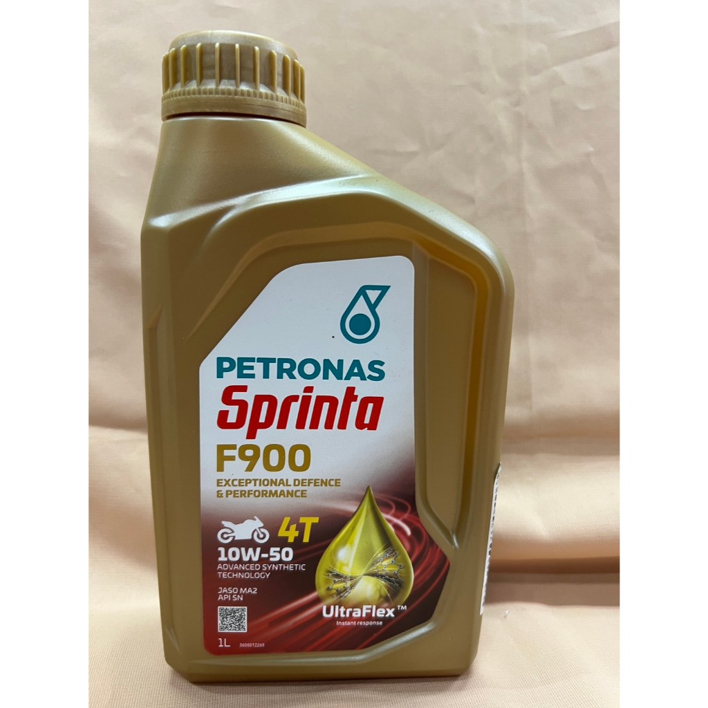 （全新未拆封1L)PETRONAS SPRINTA 4T F900 10W50 1L MA2 全合成 SN | 蝦皮購物
