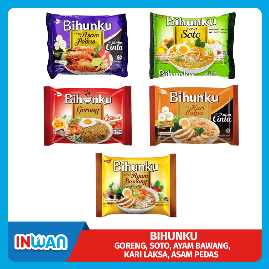 印尼 BIHUNKU BIHUN INSTANT 米粉 INSTANT SIAP SAJI | 蝦皮購物
