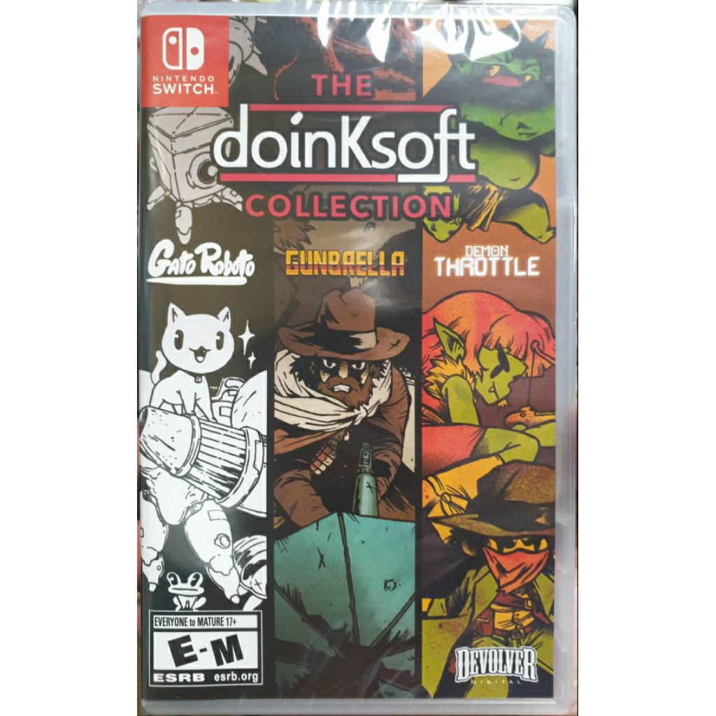 【全新現貨】NS Switch遊戲 The Doinksoft Collection 中文版 傘槍英雄+扼殺惡魔+貓咪 | 蝦皮購物