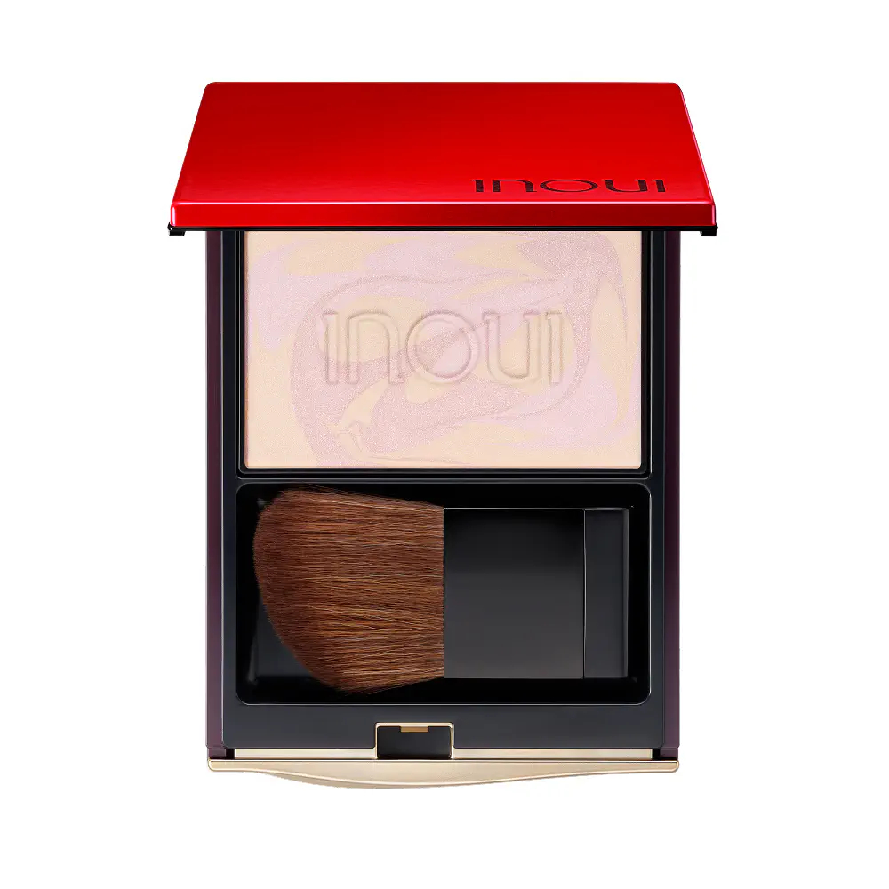 日本 INOUI 2025年限量 光澤定妝粉餅 5g 自然 柔霧光澤 血色感 水潤 保濕 長效持妝 提升氣色 | 蝦皮購物