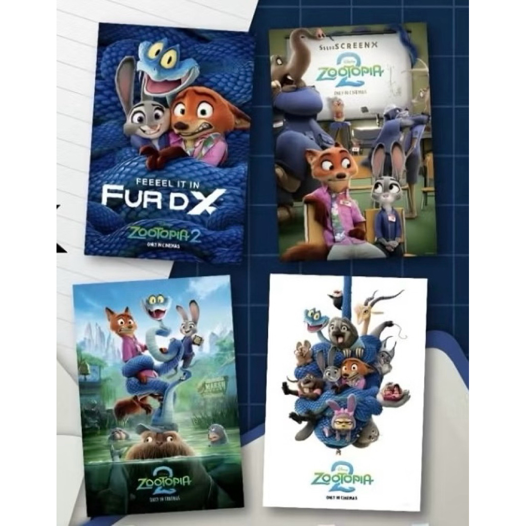 動物方城市2 ULTRA 4dx A3 海報 秀泰 歡樂派對場 特別場 zootopia | 蝦皮購物