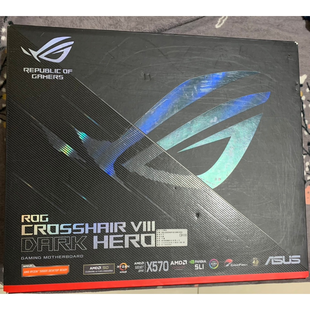 華碩ROG Crosshair VIII Dark Hero/C8DH(二手過保) | 蝦皮購物