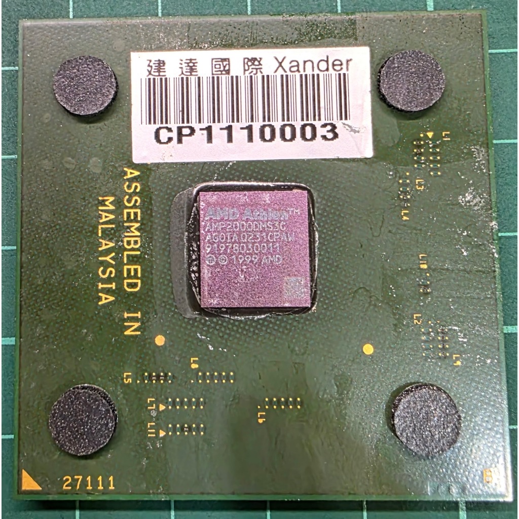 AMD ATHLON MP 2000 CPU SOCKET A 462 AMP2000DMS3C CPU | 蝦皮購物