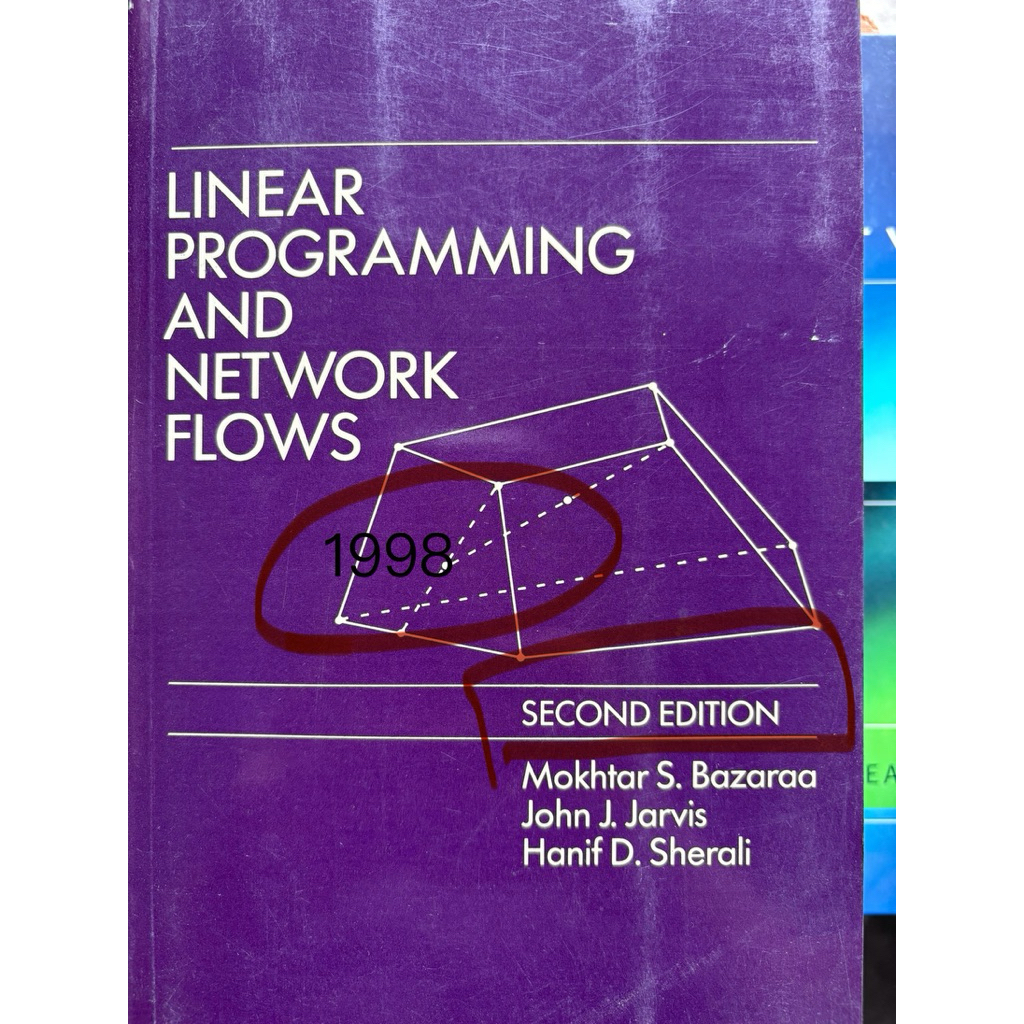 (原文書）線性規劃與網路流2/e LINEAR PROGRAMMING AND NETWORK FLOWS | 蝦皮購物
