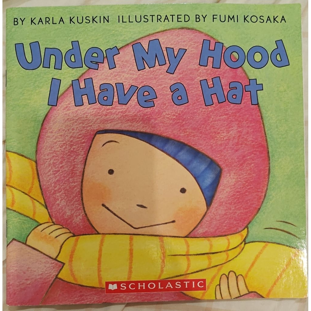 Under My Hood IHave a Hat--scholastic 可愛繪本 | 蝦皮購物