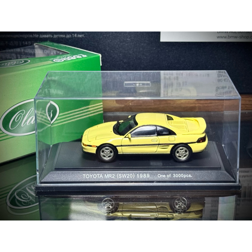 《稀有現貨》 Ebbro 1/43 Toyota MR2 SW20 1989 黃色 JDM 1:43 MRS 掀燈可開 | 蝦皮購物