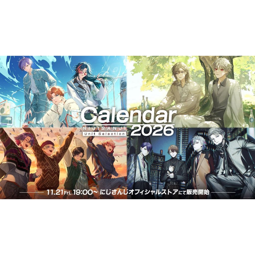 [揪團/非現] 彩虹社ChroNoiR、ROF-MAO、VOLTACTION、3SKM 2026桌曆 11/20截止喊單 | 蝦皮購物