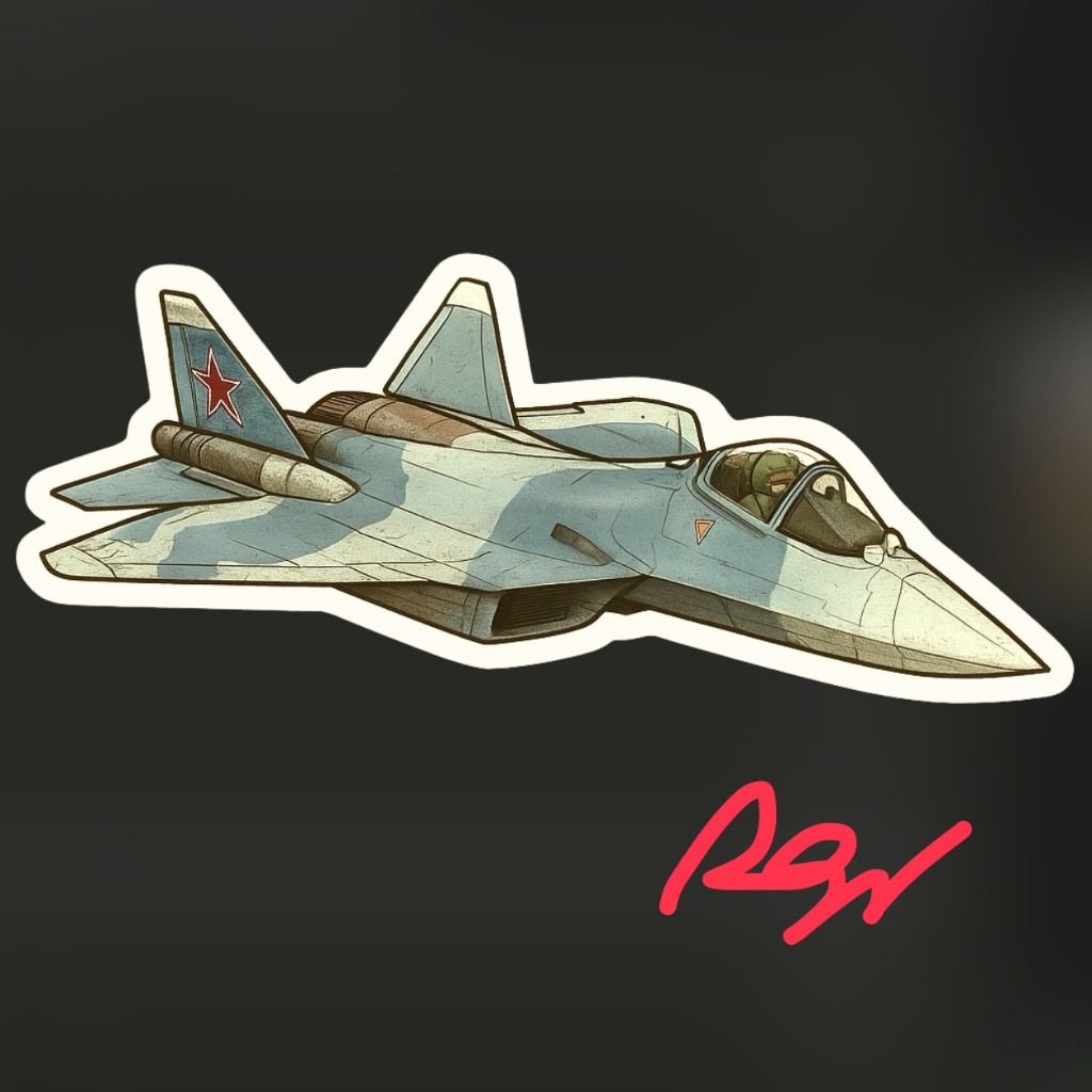 AMY航空城 SU-57 10CM STICKER 貼紙 S10-SU57 | 蝦皮購物