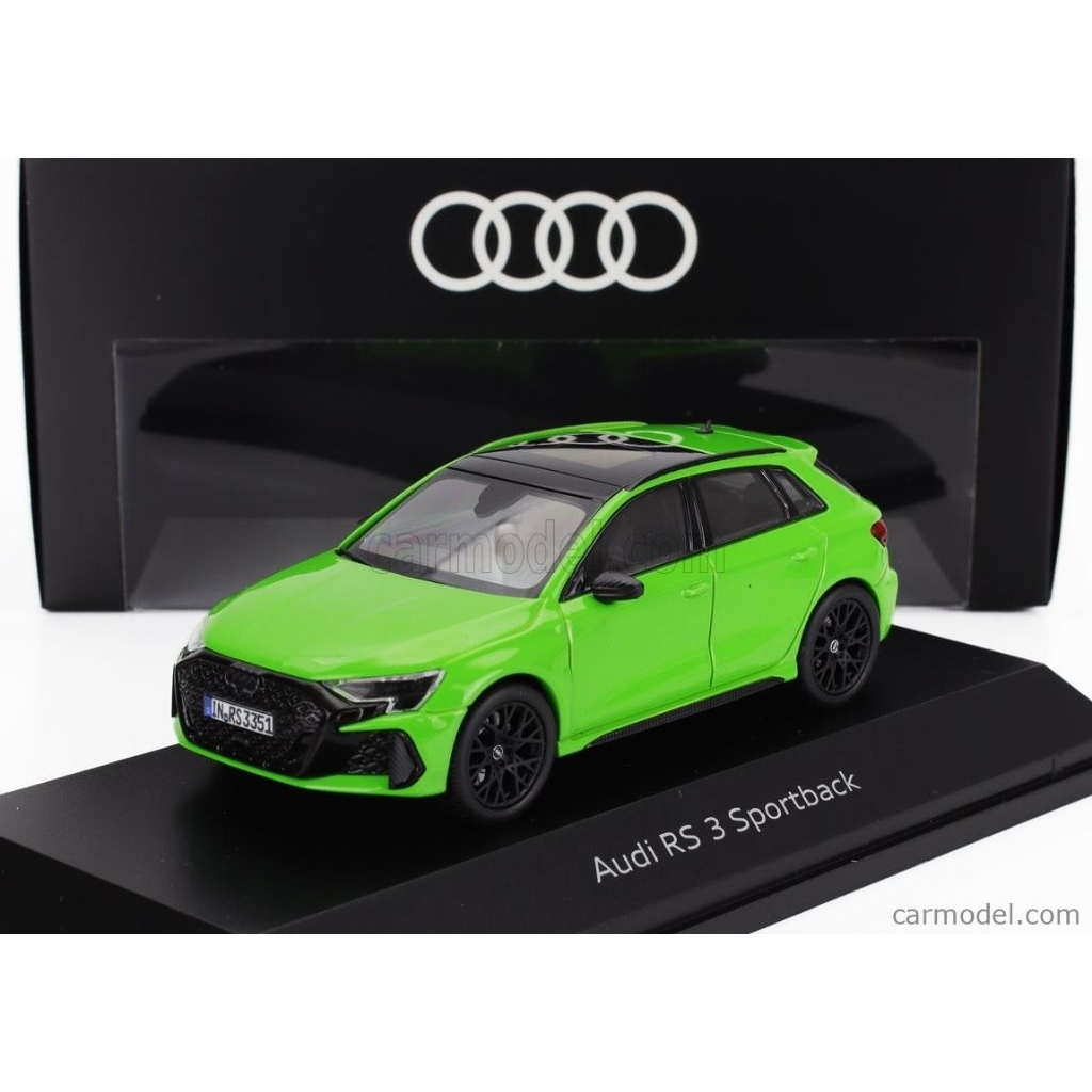 《星探者車庫》送車牌！原廠精品 1/43 Audi 奧迪 RS3 Sportback 模型車 Norev 代工 | 蝦皮購物