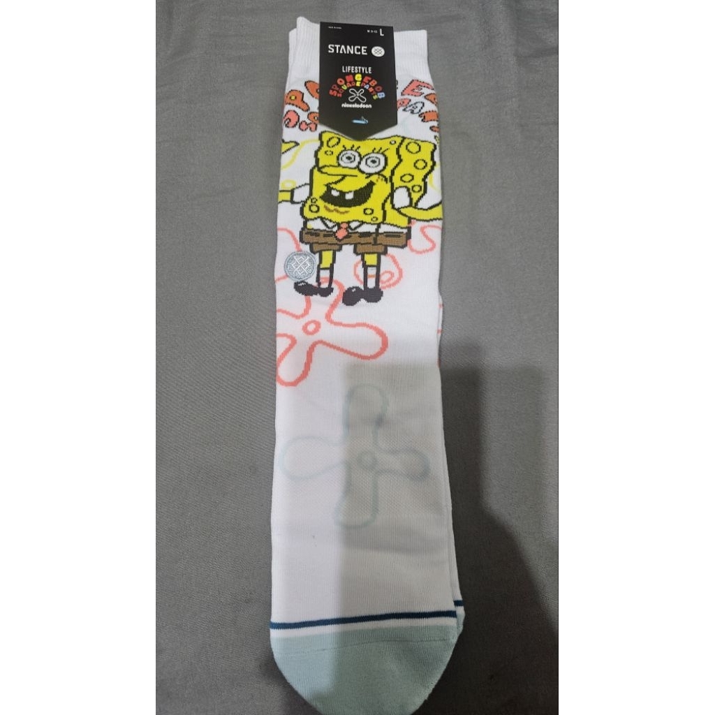 全新正品stance海綿寶寶休閒襪US 9~12 男女皆可 SpongeBob 卡通圖案 派大星 蟹老闆 | 蝦皮購物