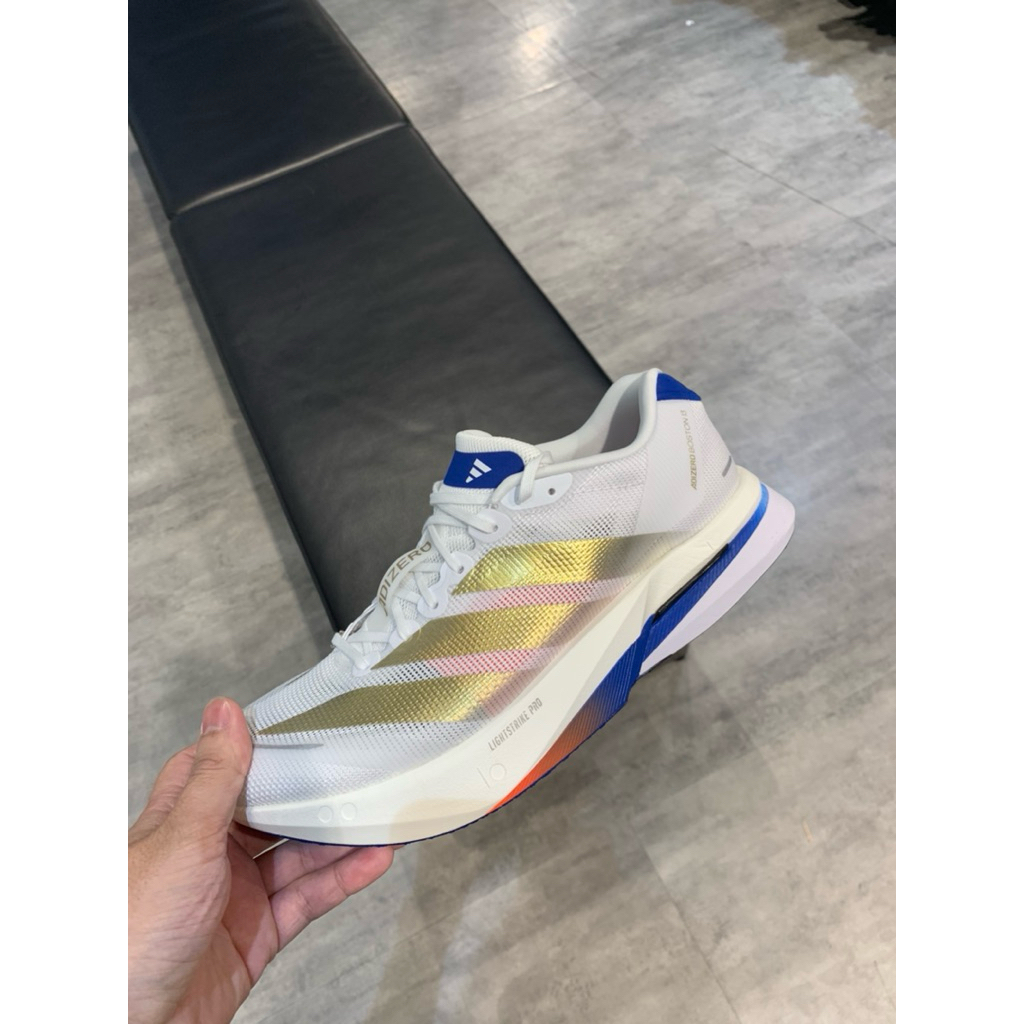 現貨 ADIDAS ADIZERO BOSTON 13 白 金 台北 慢跑鞋 男女 KK3851 | 蝦皮購物