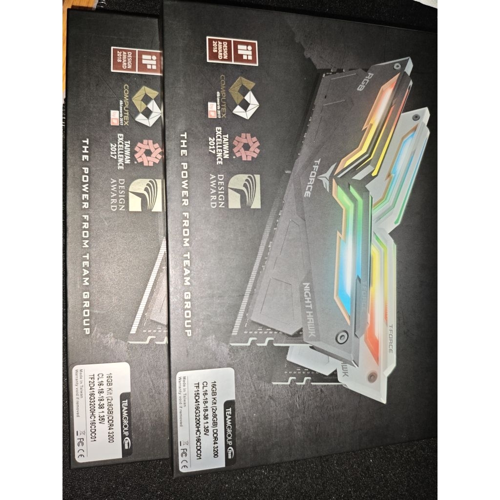 十銓 TEAM NIGHT HAWK(白) DDR4-3200 8Gx2 | 蝦皮購物