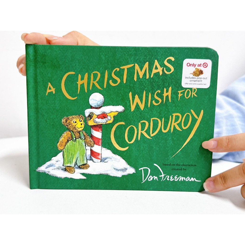 【A Christmas Wish for Corduroy】聖誕願望小熊厚紙書｜經典Corduroy｜溫馨節慶繪本🎅 | 蝦皮購物