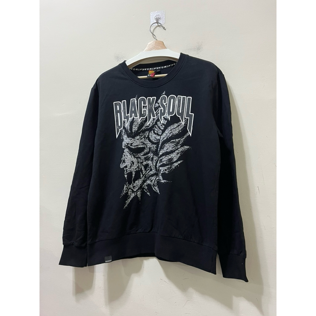男～【ONIARAI，BLUE WAY 鬼洗】L號偏大胸圍55公分，浮字大側鬼長T | 蝦皮購物