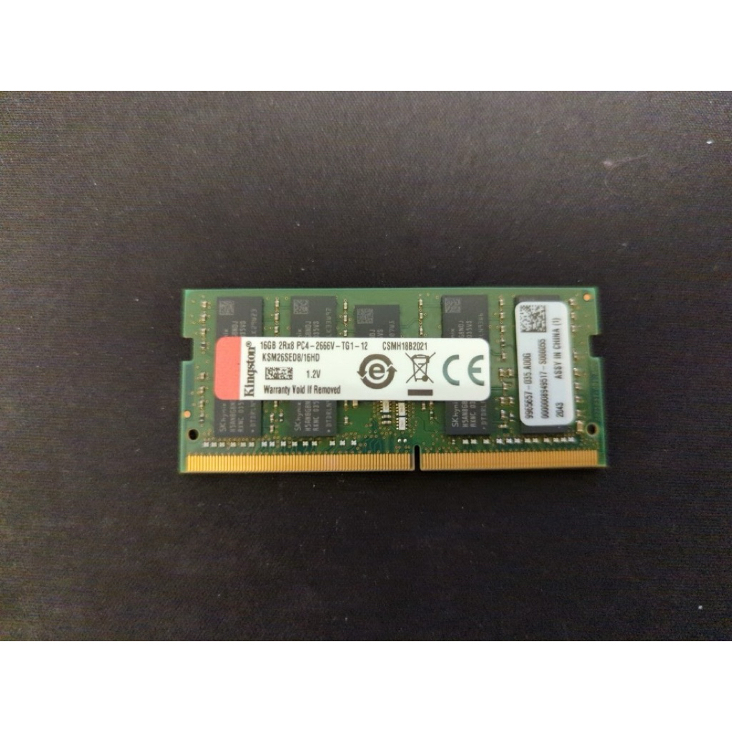 Kingston 金士頓 DDR4 2666 16GB 筆記型伺服器記憶體(KSM26SED8/16HD) | 蝦皮購物
