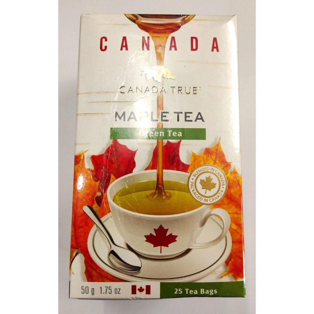 CANADA TRUE MAPLE TEA GREEN TEA 加拿大 多倫多 紙盒楓葉茶 50公克/25小包 | 蝦皮購物