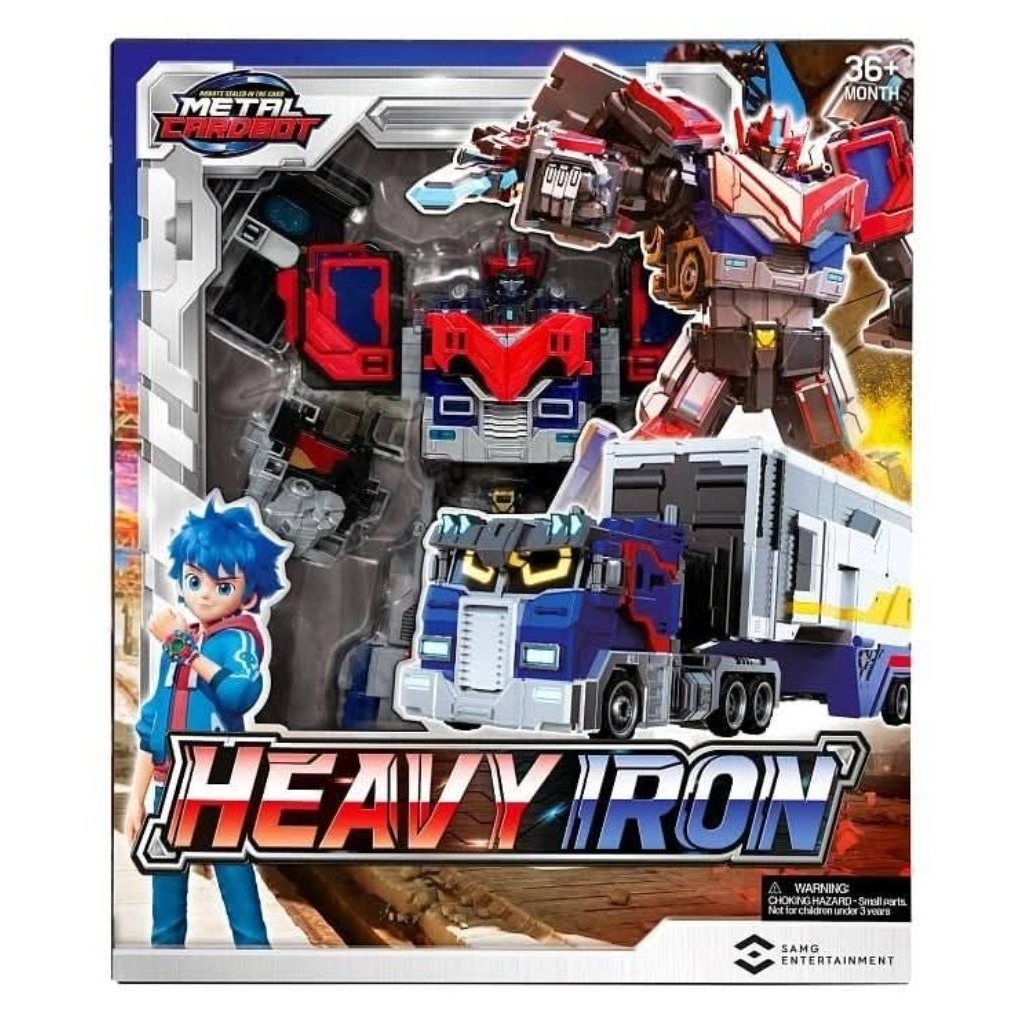 疾速戰卡隊 Metal Cardbot 重鐵先鋒 HEAVY IRON 變形機器人 | 蝦皮購物