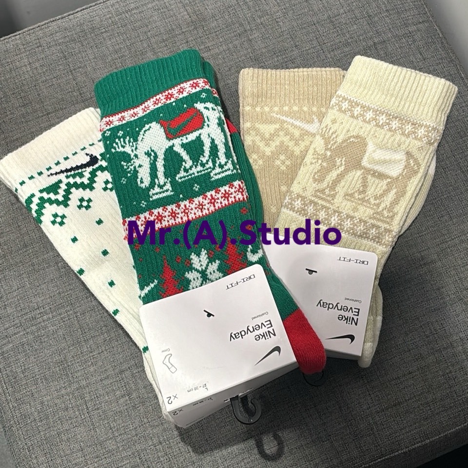 Mr.A😈A先生 Nike Plus 聖誕節 耶誕節 冬季 長襪 兩雙一組 HV6939-901 HV6939-902 | 蝦皮購物