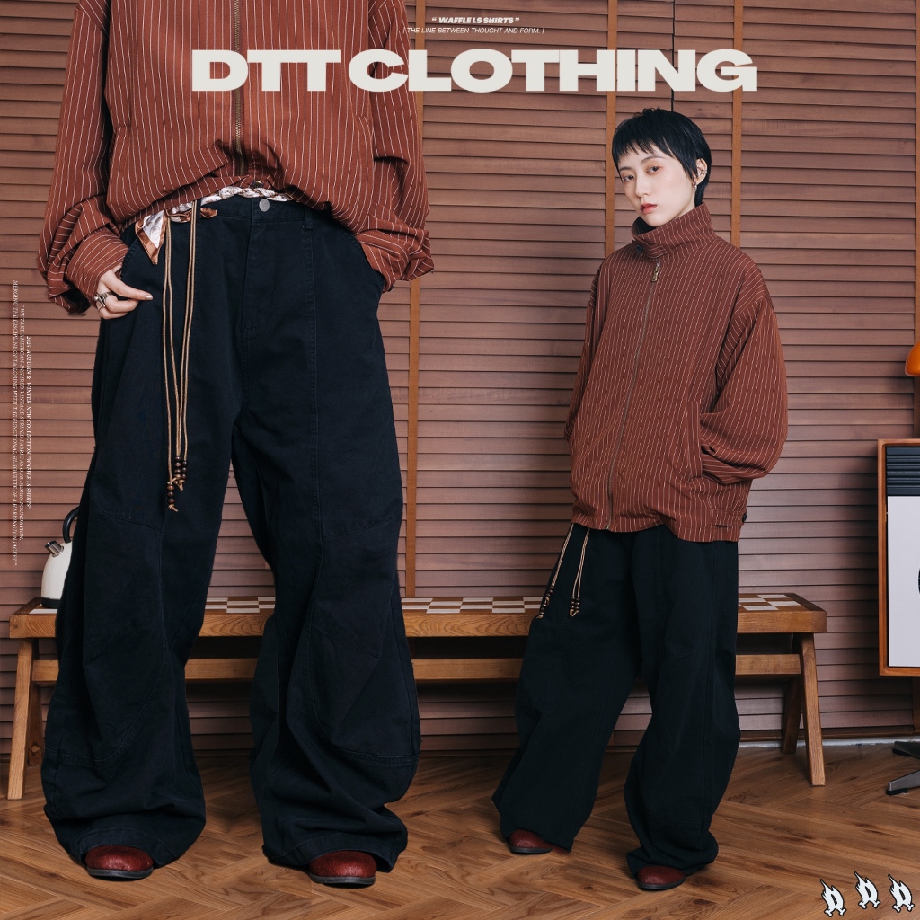 【DTT】AR01 | "Arcblade Work Pants" 深黑結構彎刀工作褲 深黑 彎刀褲 長褲男 寬褲 彎刀 | 蝦皮購物