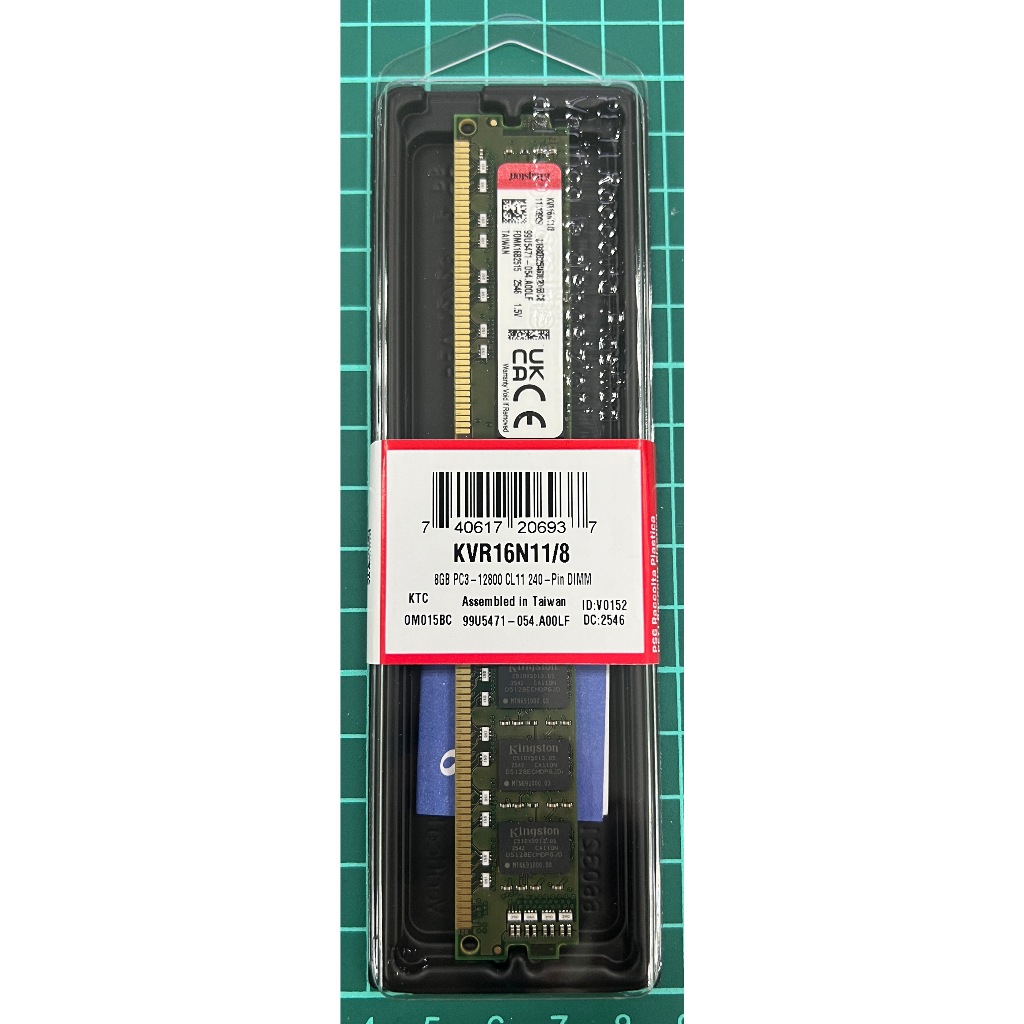 Kingston 金士頓 KVR16N11/8 8GB DDR3 PC-12800 1600 Mhz 桌上型記憶體 | 蝦皮購物