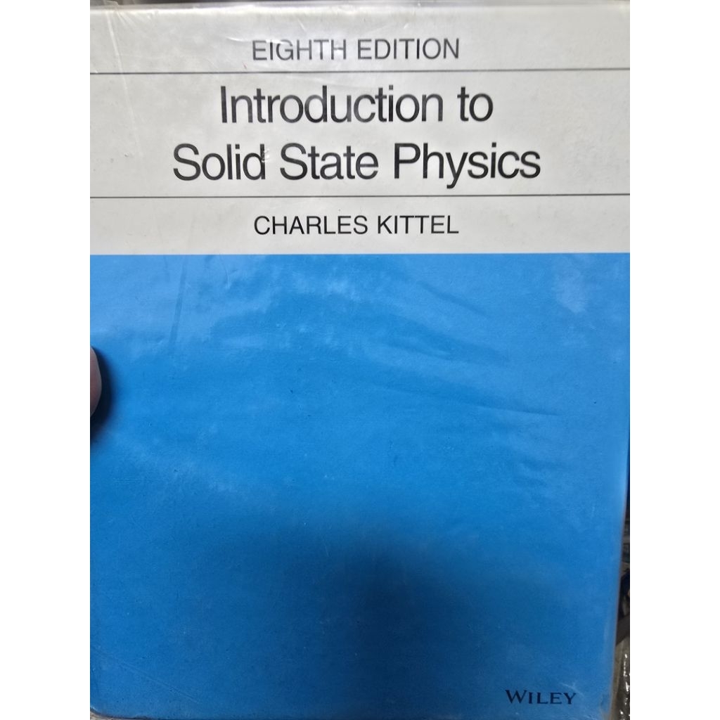 Introduction to Solid State Physics 8th Edition | 蝦皮購物