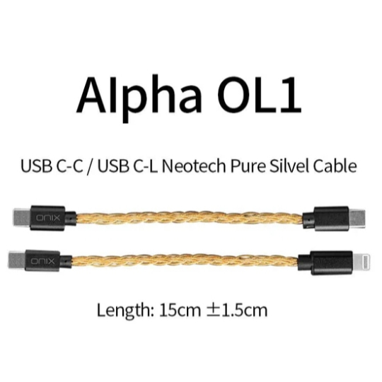 Onix Alpha OL1 OTG升級線DAC TYPE-C USB-C金線適用於阿爾法XI1和安卓手機 | 蝦皮購物