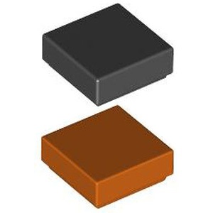 LEGO 307026 3070 黑色 6475042 橘紅色 1x1 平板 平面薄片 平滑 薄板 | 蝦皮購物