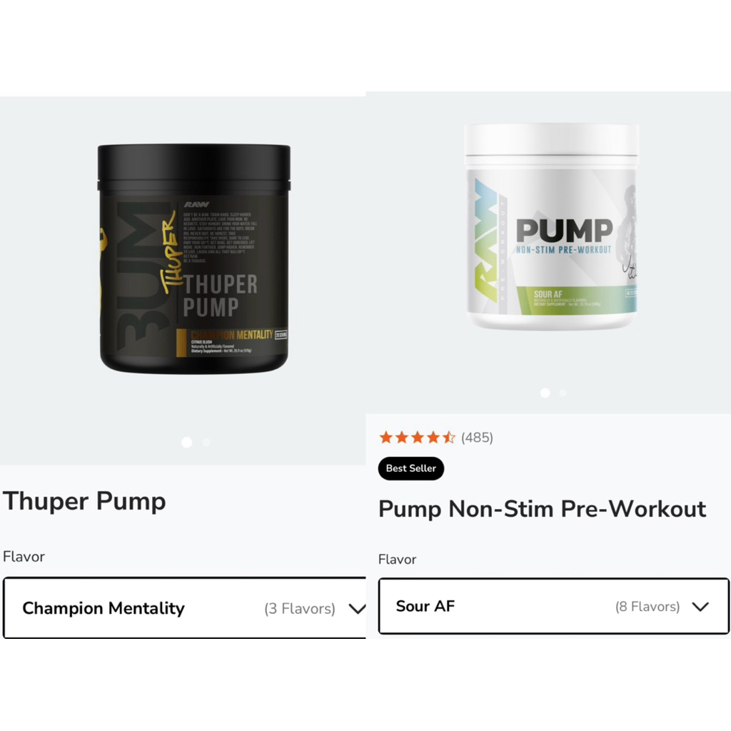 Raw Cbum THUPER PUMP 冠軍心態 & PUMP Sour Pre workout 訓練前 健身 重訓 | 蝦皮購物