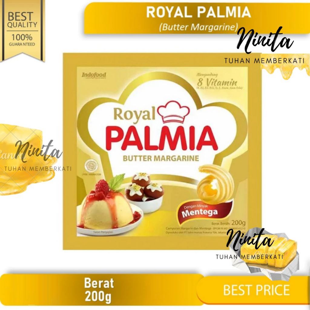 ROYAL PALMIA Butter Margarine Sachet 皇家 奶油 袋裝 200gr | 蝦皮購物