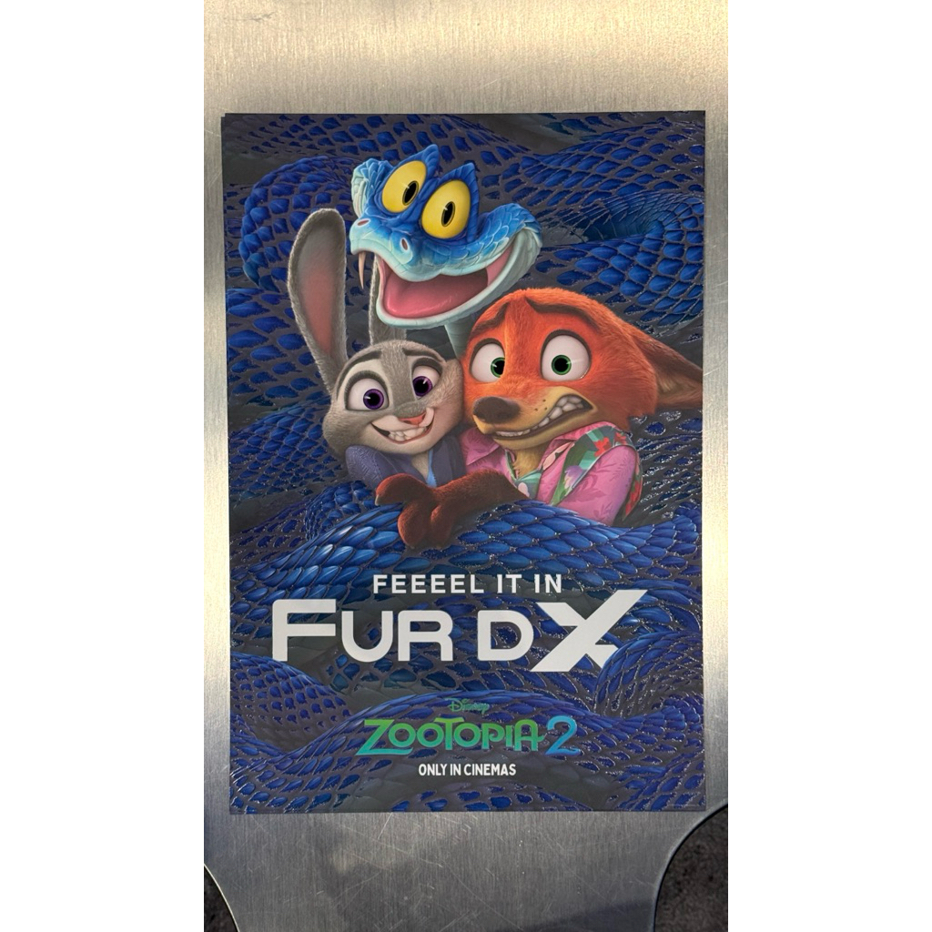 Zootopia 2 動物方城市2 4DX 限定 雙面海報 特典 A3 海報 | 蝦皮購物