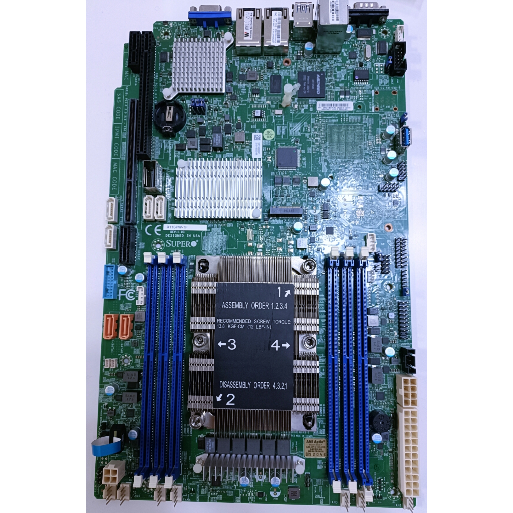 超微 X11SPW-TF 單獨C622芯片 LGA3647 主機板 3647主板 可當伺服器 | 蝦皮購物