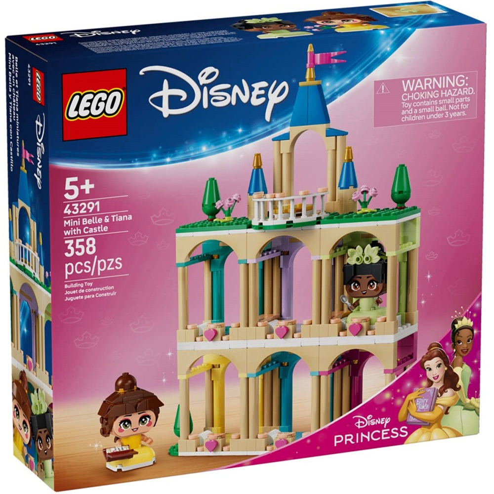 LEGO樂高 43291 Disney 迪士尼系列 2601 - 迷你貝兒和蒂安娜與城堡 | 蝦皮購物
