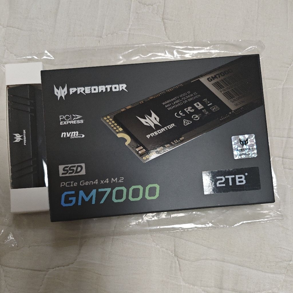 Acer Predator GM7000 2TB M.2 2280 PCIe Gen4x4 SSD固態硬碟(含散熱片) | 蝦皮購物