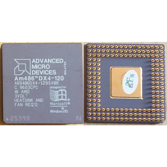 AMD AM486 DX4-120 CPU(收藏用,無保固,不接受退換貨) | 蝦皮購物