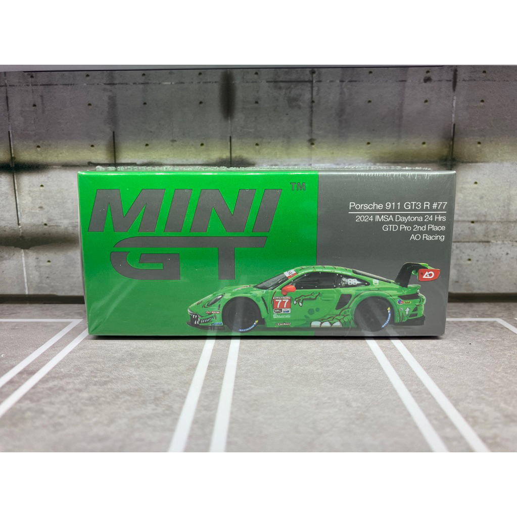 《玩具男子》MINI GT 889 Porsche 911 GT3 R 保時捷 綠恐龍 | 蝦皮購物