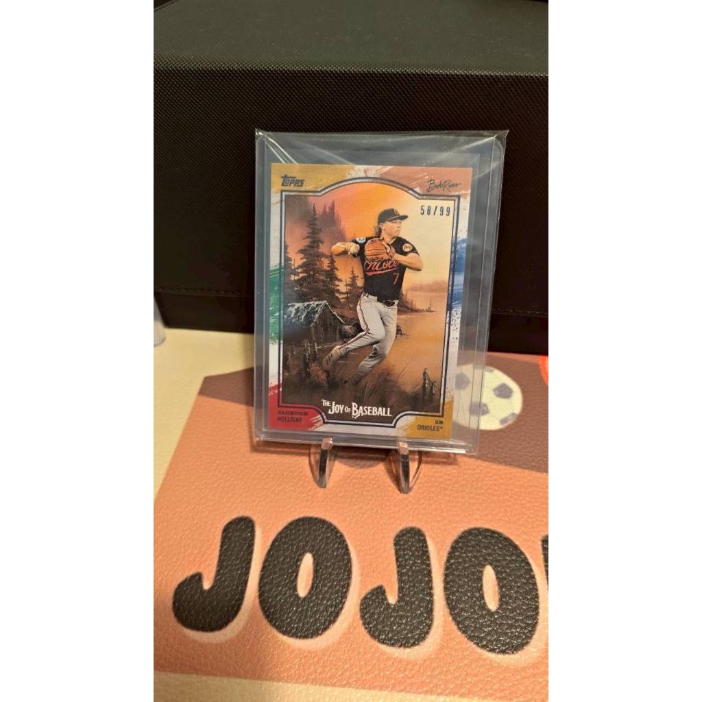 2025 TOPPS X BOB ROSS Jackson Holliday PAINT SPLATTER 58/99 | 蝦皮購物