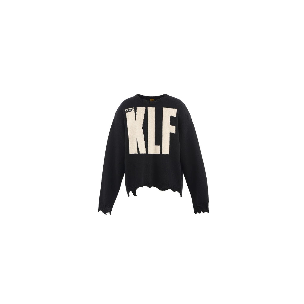 【狼嚴選】 SAINT Mxxxxxx × The KLF KLF_CREW NECK KNIT/KLF (BLK) | 蝦皮購物