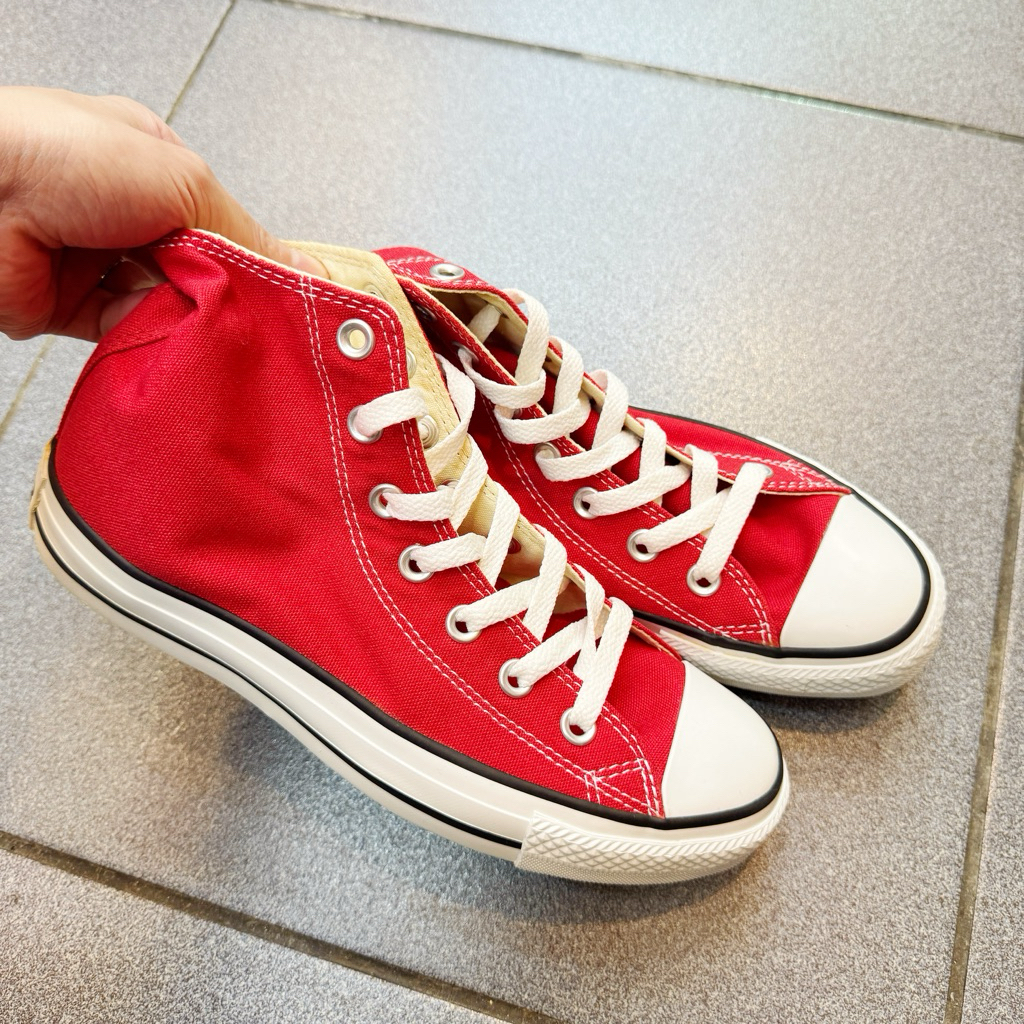現貨 Converse Chuck Taylor All Star 基本款 紅色 帆布 高筒 170405 | 蝦皮購物