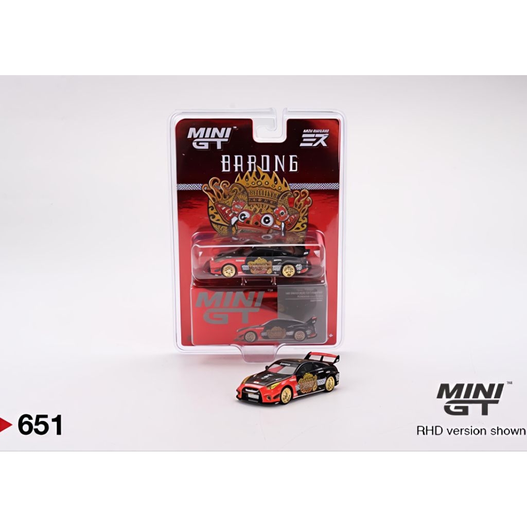 MINI GT 651 全新現貨 印尼限定 剪影寬體版LBWK Nissan GT-R R35 BARONG塗裝 | 蝦皮購物