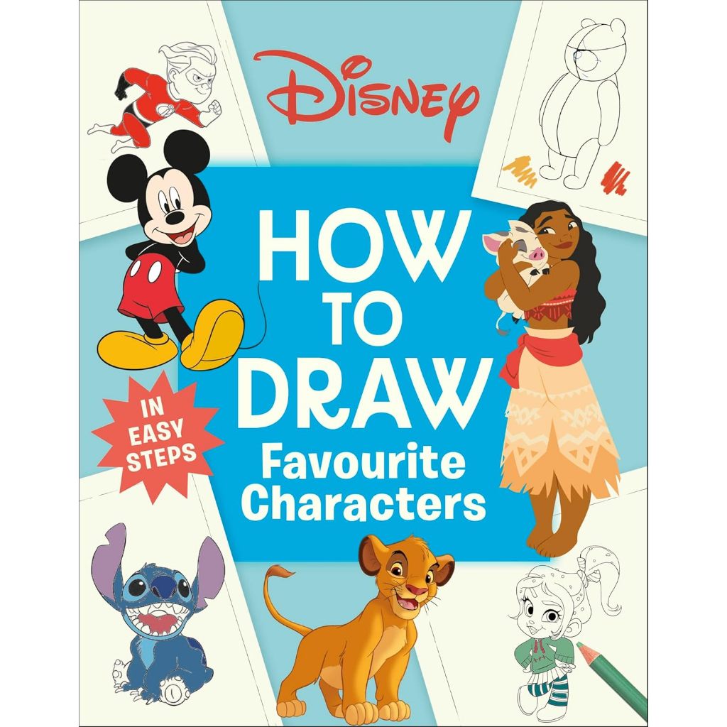 DK Disney How to Draw Favourite Characters(如何畫出最受歡迎的迪士尼角色) | 蝦皮購物